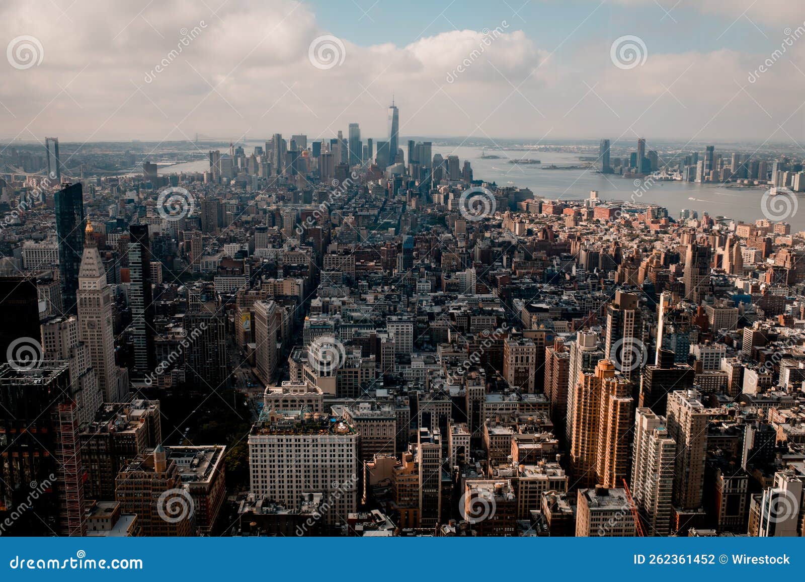 View from Empire State Building in New York, USA Stock Photo - Image of ...