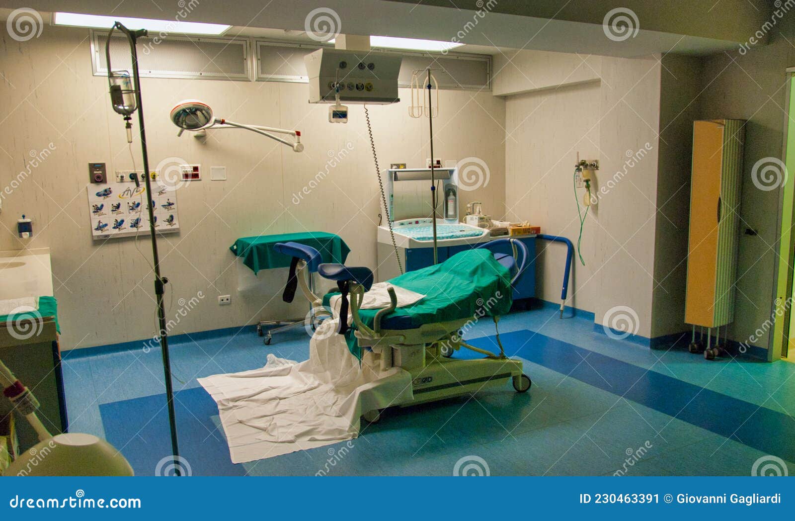 View of an Empty Hospital Bed in the Maternity Ward at a Hospital ...