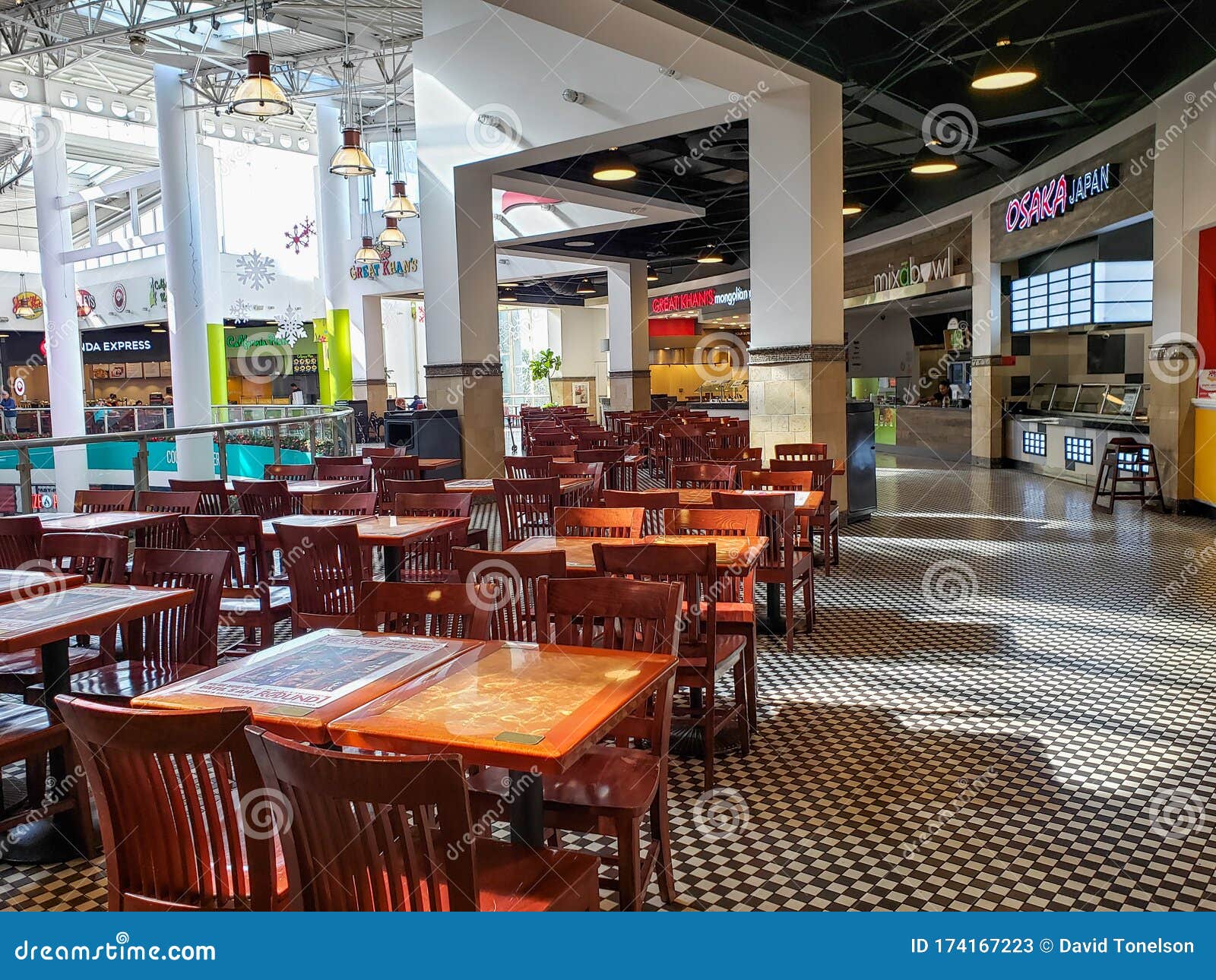 Mall Cafeteria editorial stock photo. Image of facade - 174167223