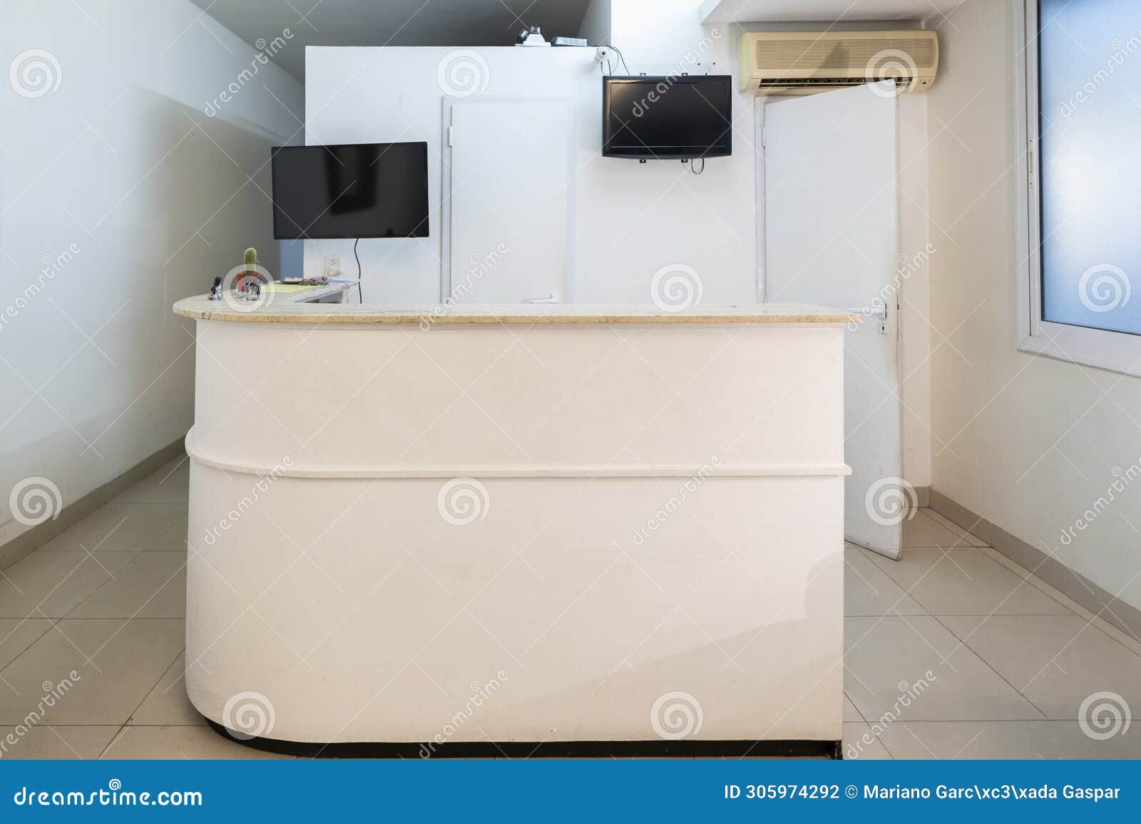 View of Empty Reception Area of Medical Center Stock Photo - Image of ...