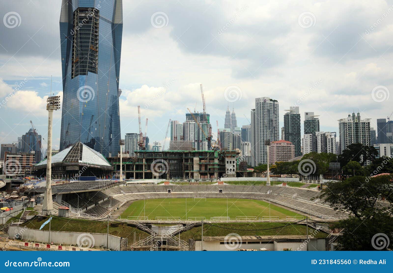 View of Empty Stadium Merdeka Editorial Image - Image of modern, place ...