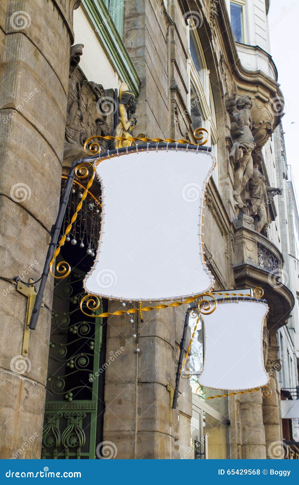 View at empty street sign stock photo. Image of advertising - 65429568