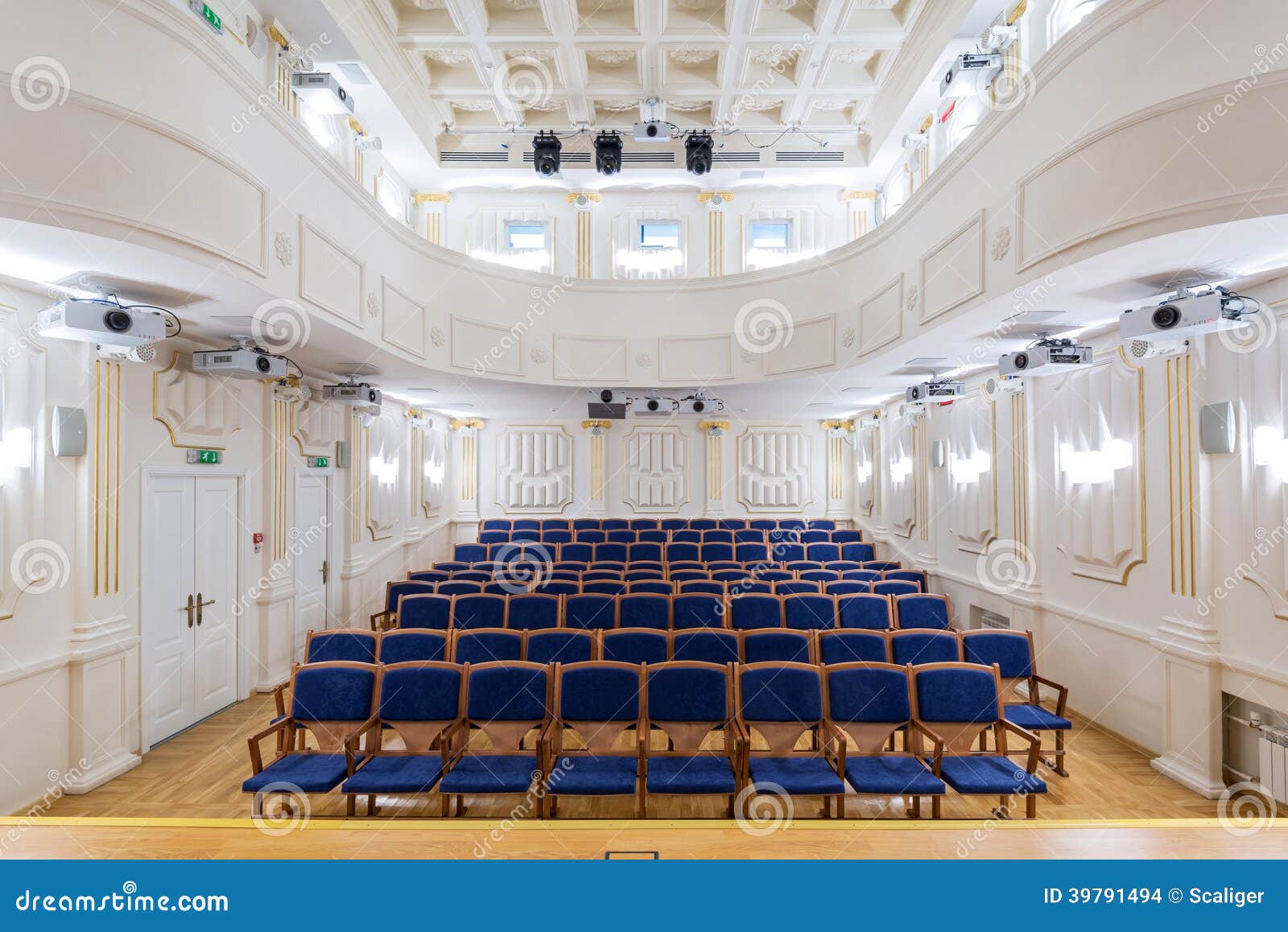 View of an empty theatre stock photo. Image of interior - 39791494