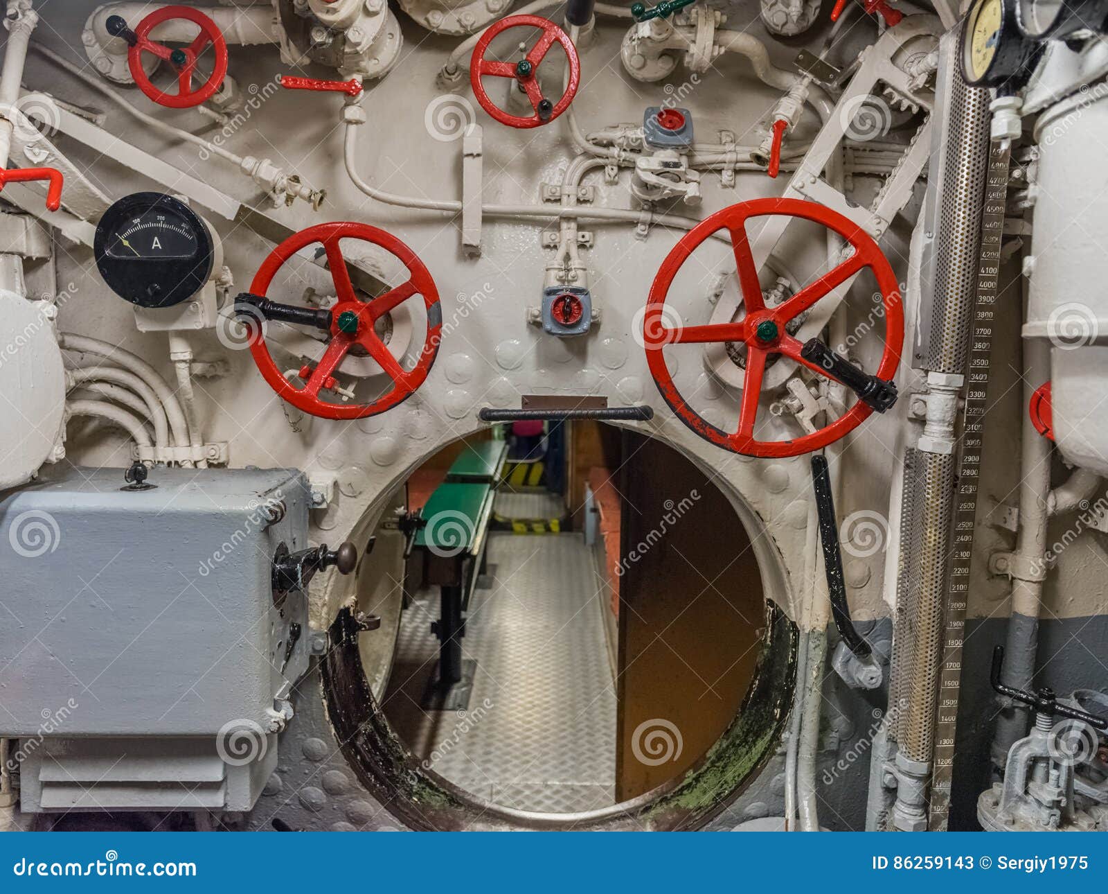 View of the Engine Room of the Ship Stock Image - Image of power ...