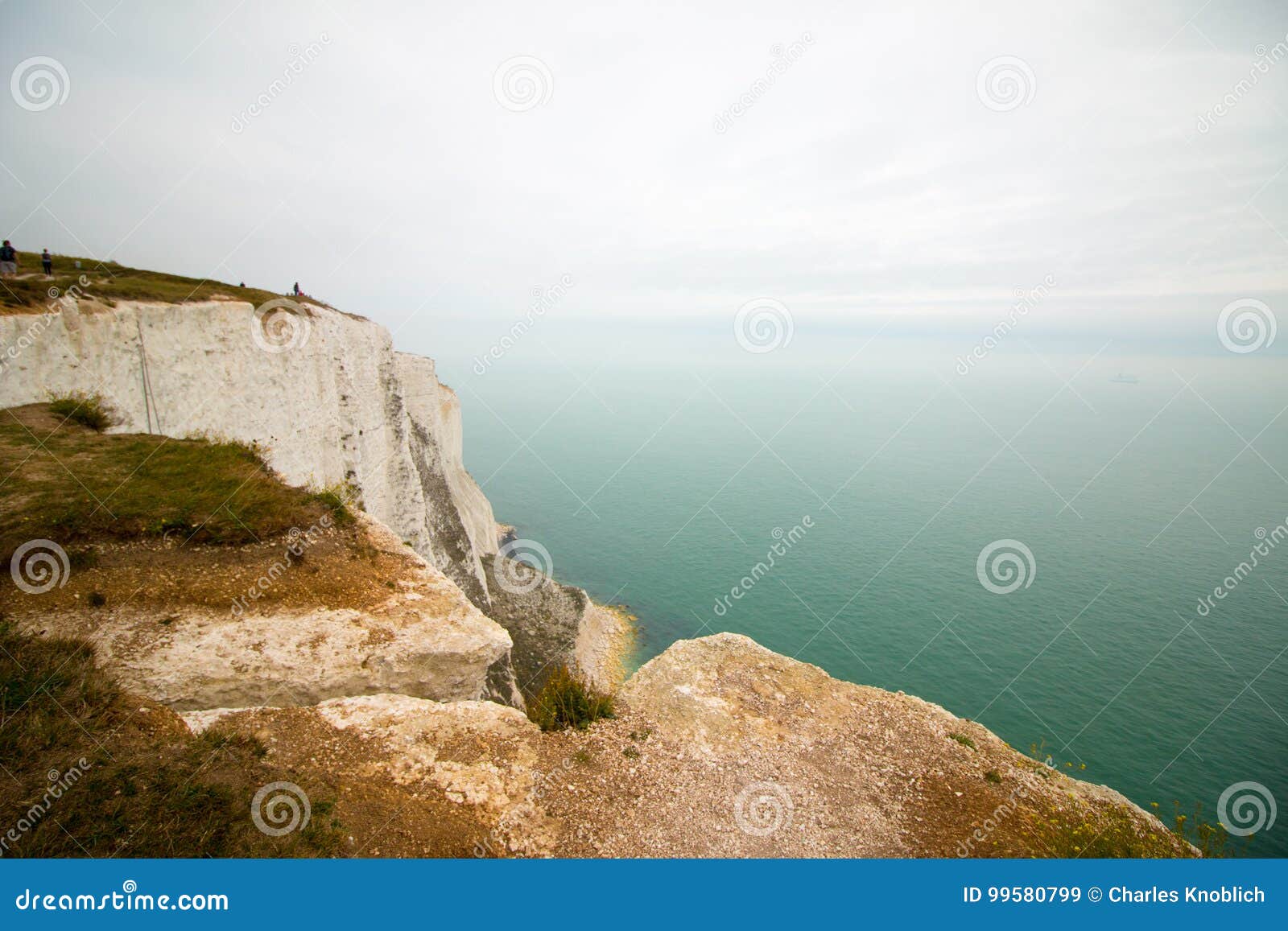 Landscape View of the White Cliffs at Dover Stock Image - Image of ...