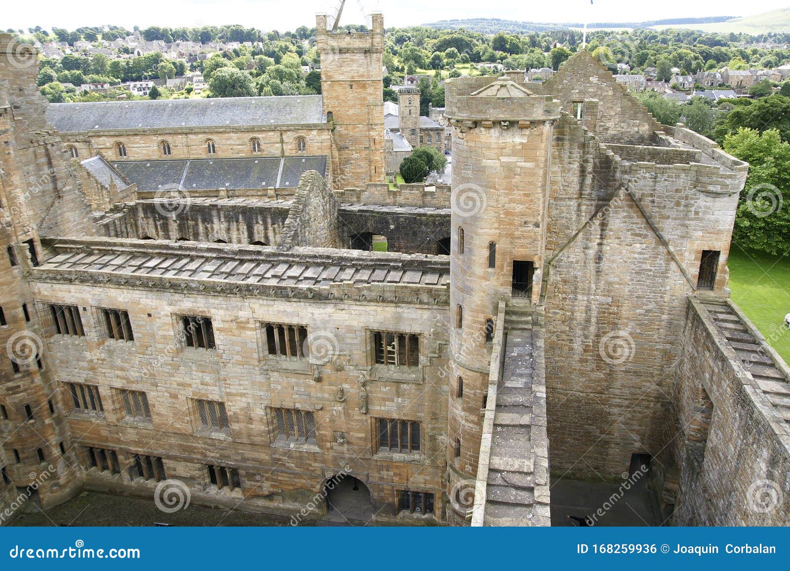 View of an English Medieval Castle Stock Photo - Image of landmark ...