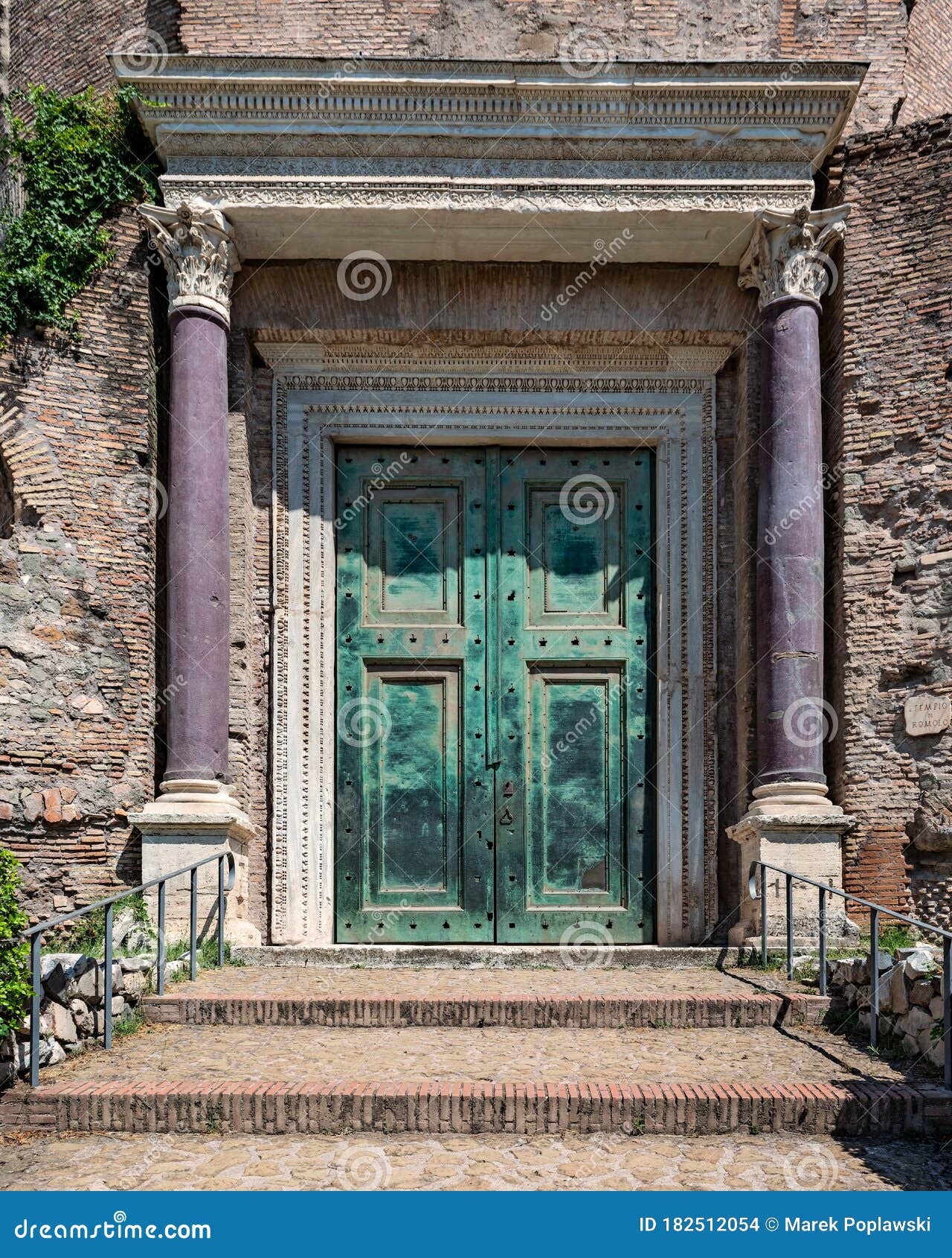 Temple of Romulus in Rome, Italy Stock Photo - Image of landmark ...