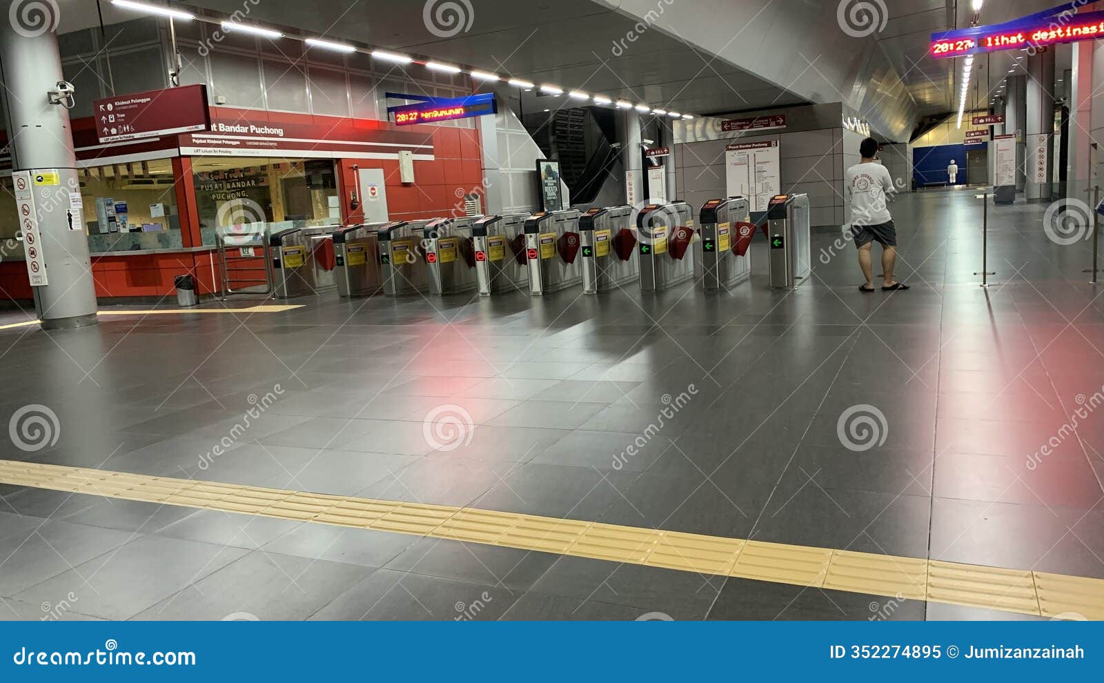 View of Entrance and Exit Gate at Malaysia MRT (Mass Rapid Transit ...