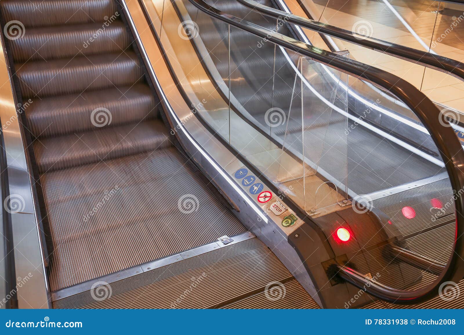 View of the escalator stock photo. Image of public, view - 78331938