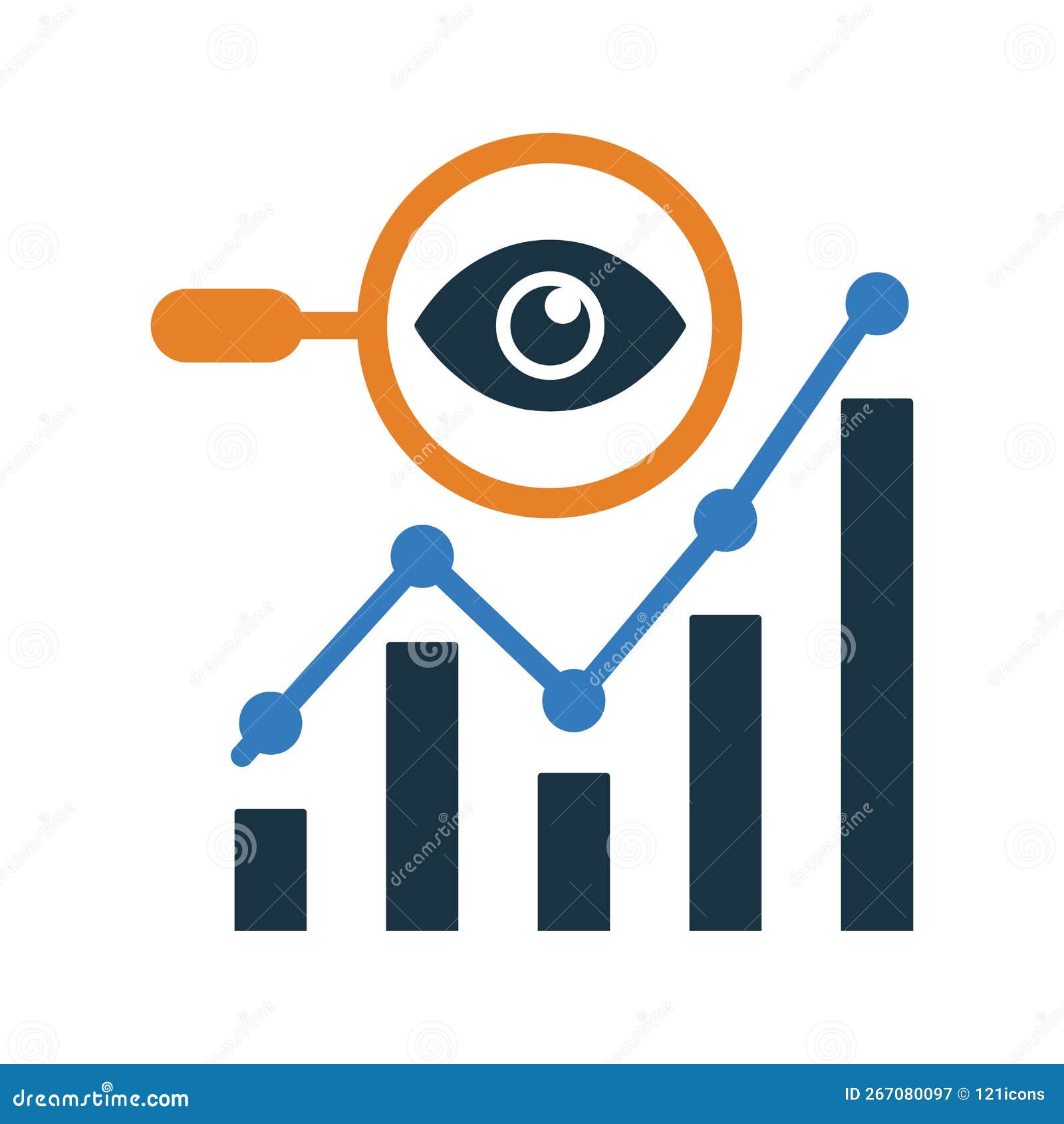 View, Estimation, Forecast Icon Stock Illustration - Illustration of ...