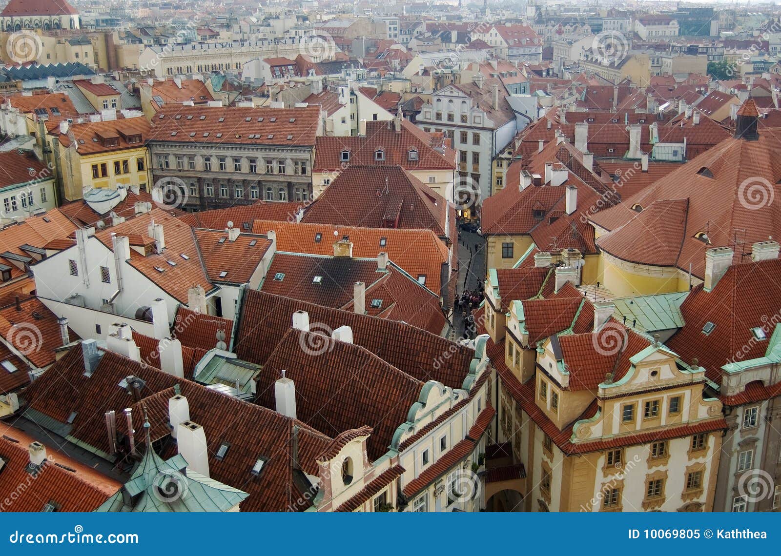 View on a European Old City Stock Image - Image of elevation, medieval ...