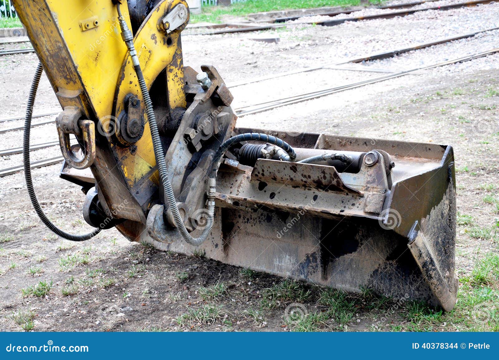 View of the Excavator Digger Stock Photo - Image of rope, business ...
