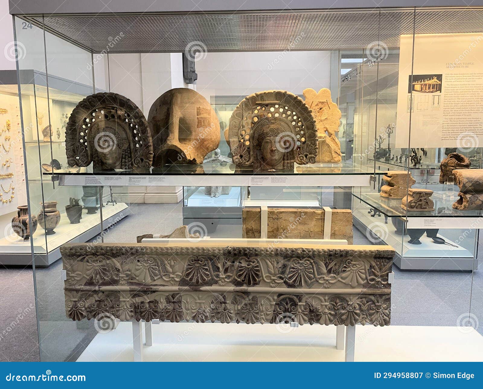 A View of an Exhibit in the British Museum Editorial Photography ...
