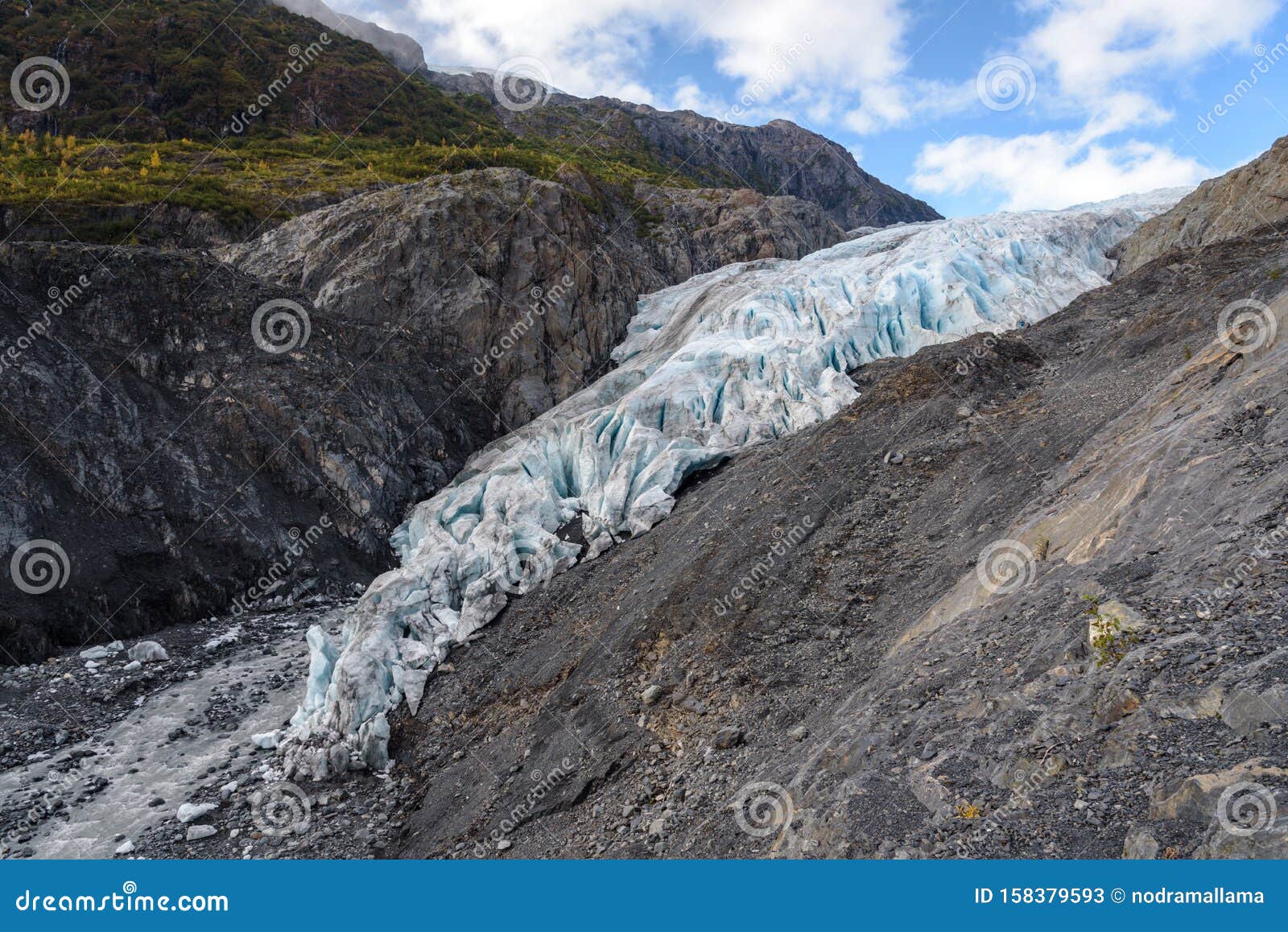 View of Exit Glacier, Harding Icefield, Kenai Fjords National Park ... View of Exit Glacier, Harding Icefield, Kenai Fjords National Park ...