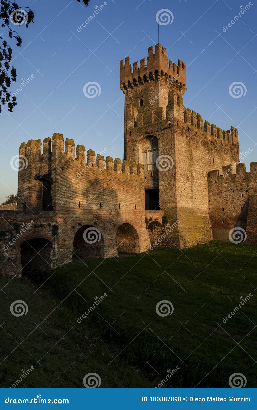 The castle tower stock photo. Image of architecture - 100887898