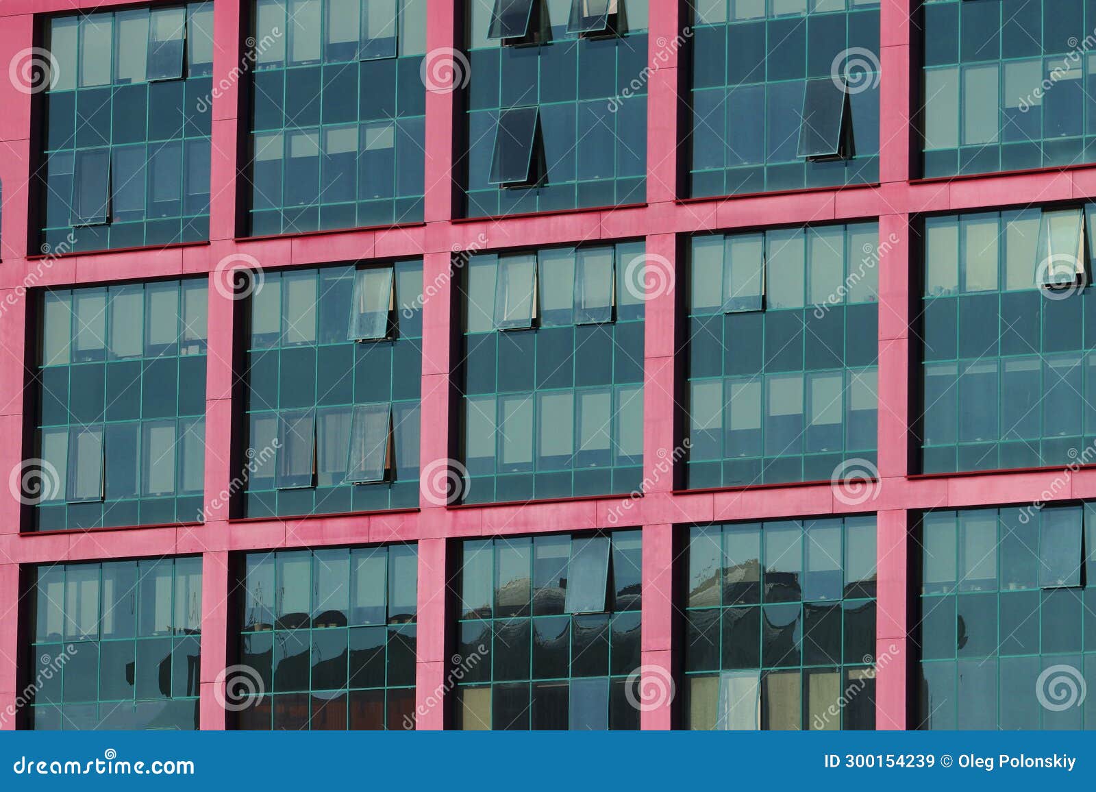 View of the Facade of a Building with Large Windows. Stock Image ...