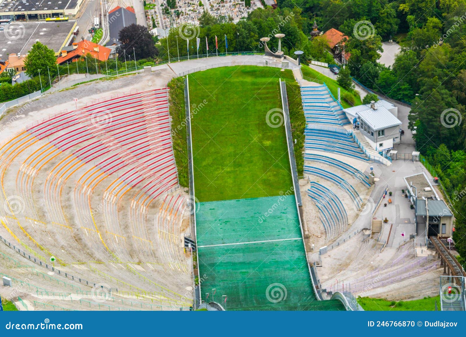 View of the Famous Bergisel Ski Jumping Stadium Whose Most Distinctive ...