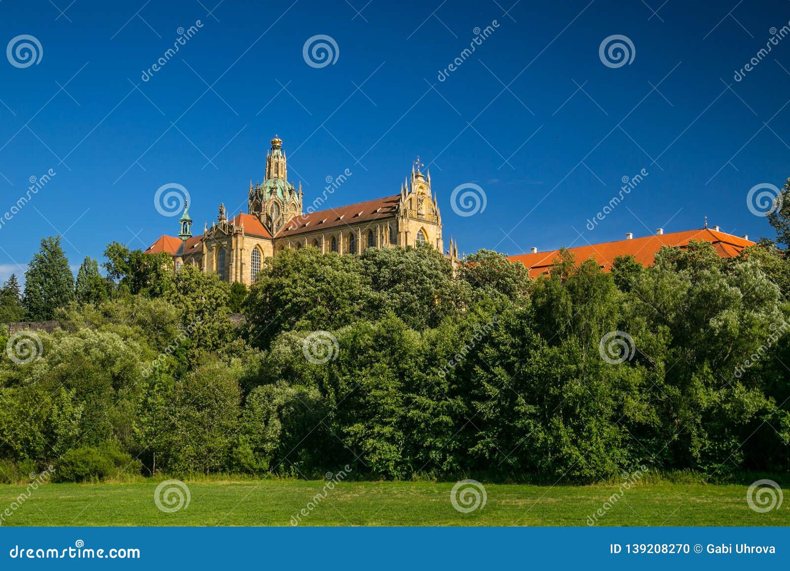 View of Famous Monastery of Benedictines in Kladruby Stock Photo ...