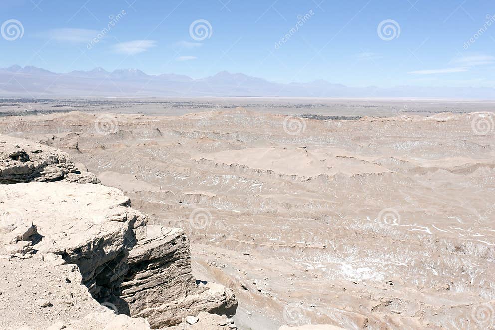 View of the Famous Moon Valley Stock Photo - Image of andes, america ...