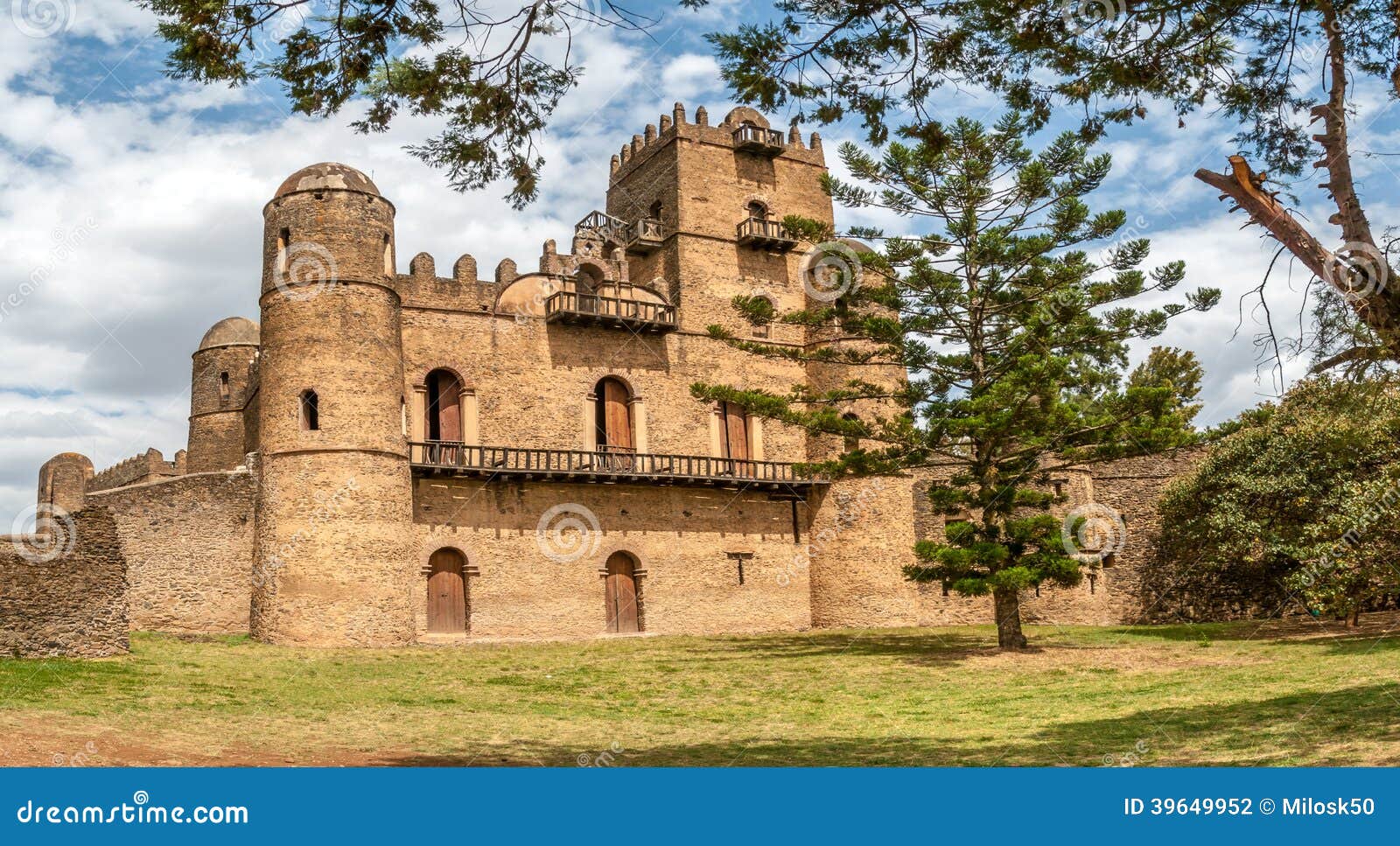 View at the Fasilides Castle Stock Photo - Image of africa, traveling ...