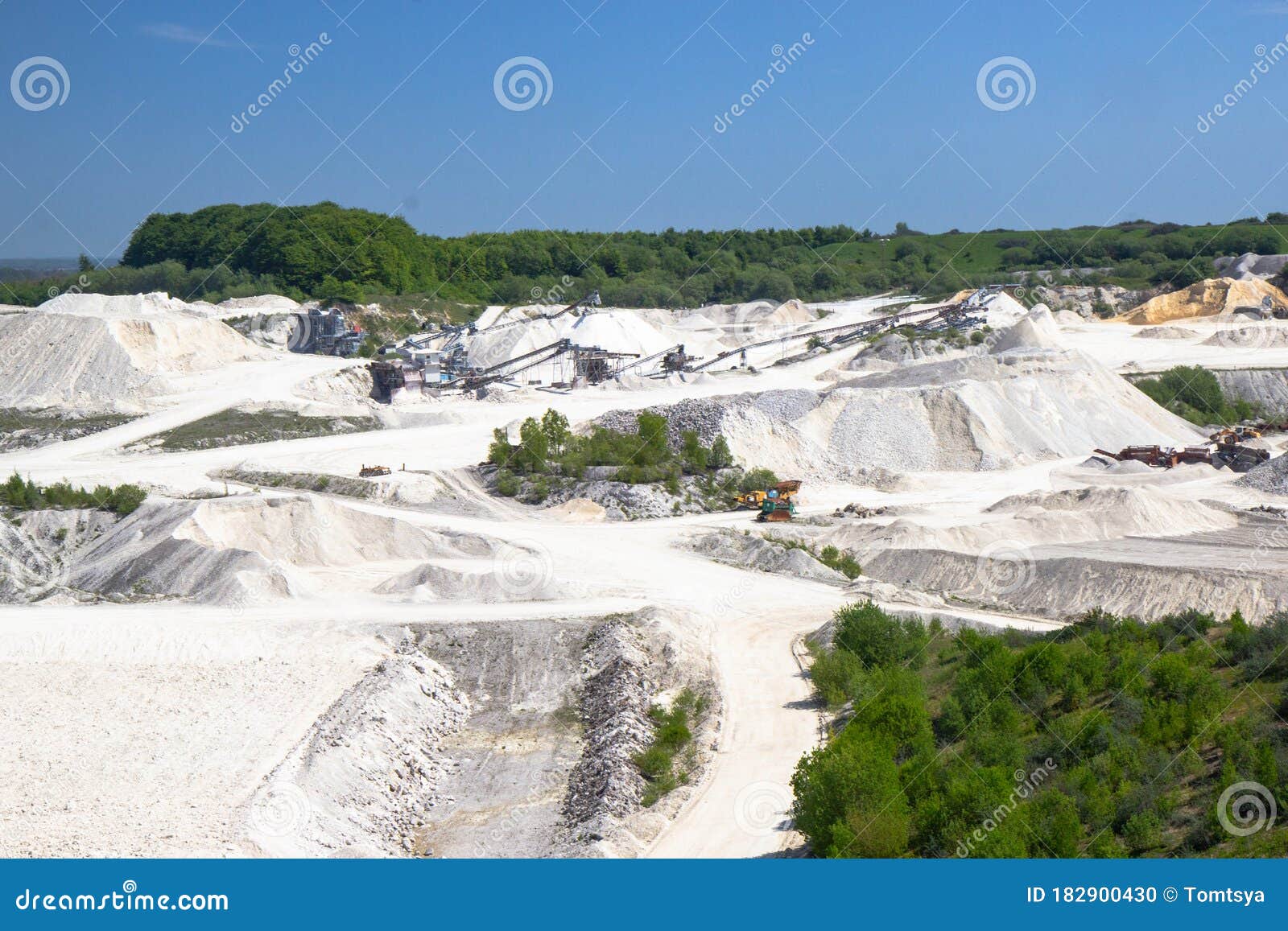 View of Faxe Kalkbrud, a Limestone Quarry, Denmark Stock Photo - Image ...