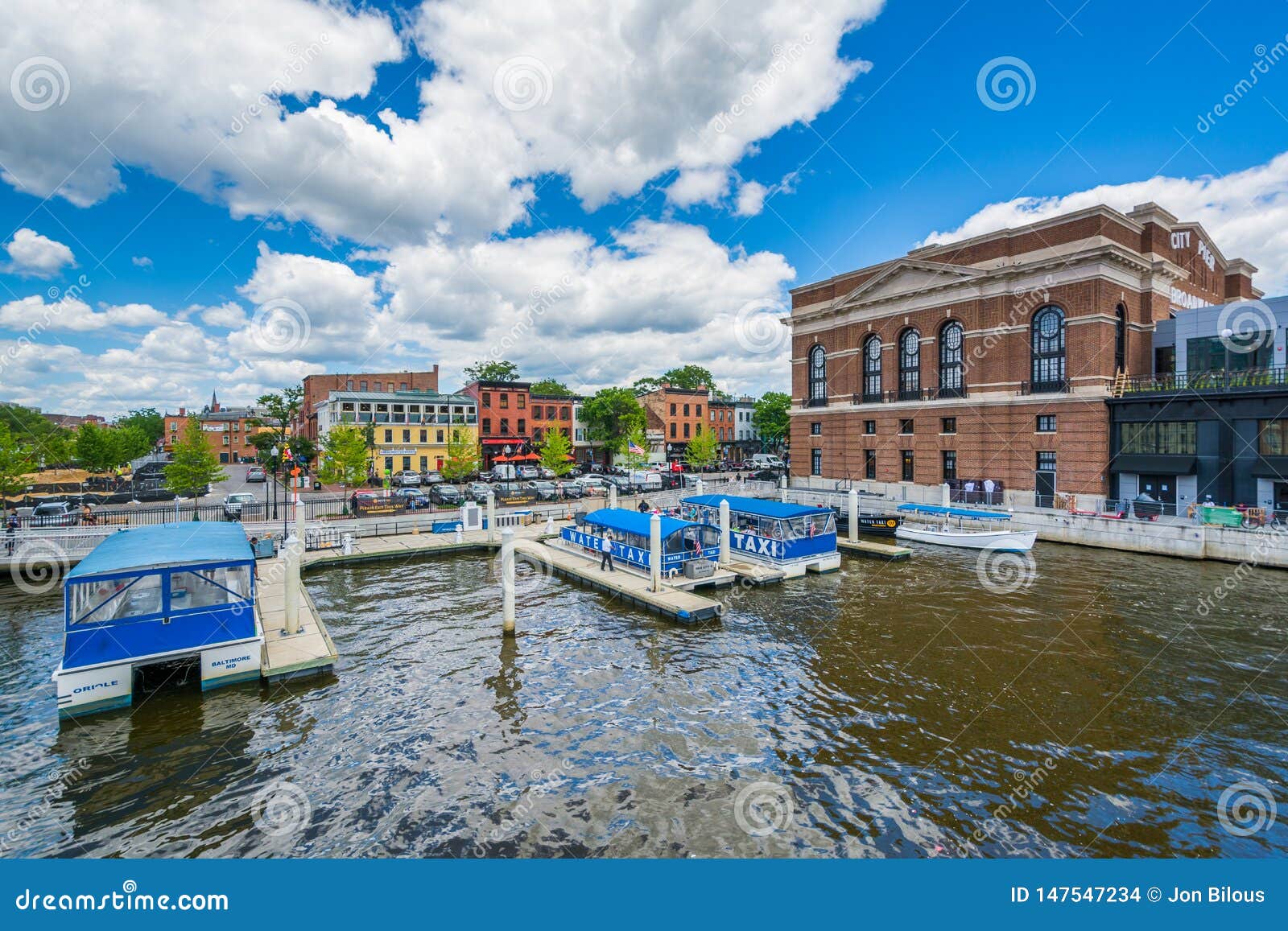 View of the Fells Point Waterfront, in Baltimore, Maryland Editorial ...