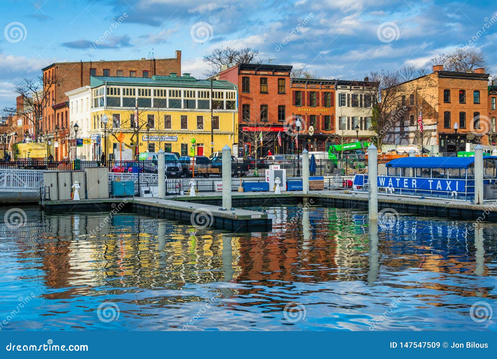 View of the Fells Point Waterfront in Baltimore, Maryland Editorial ...