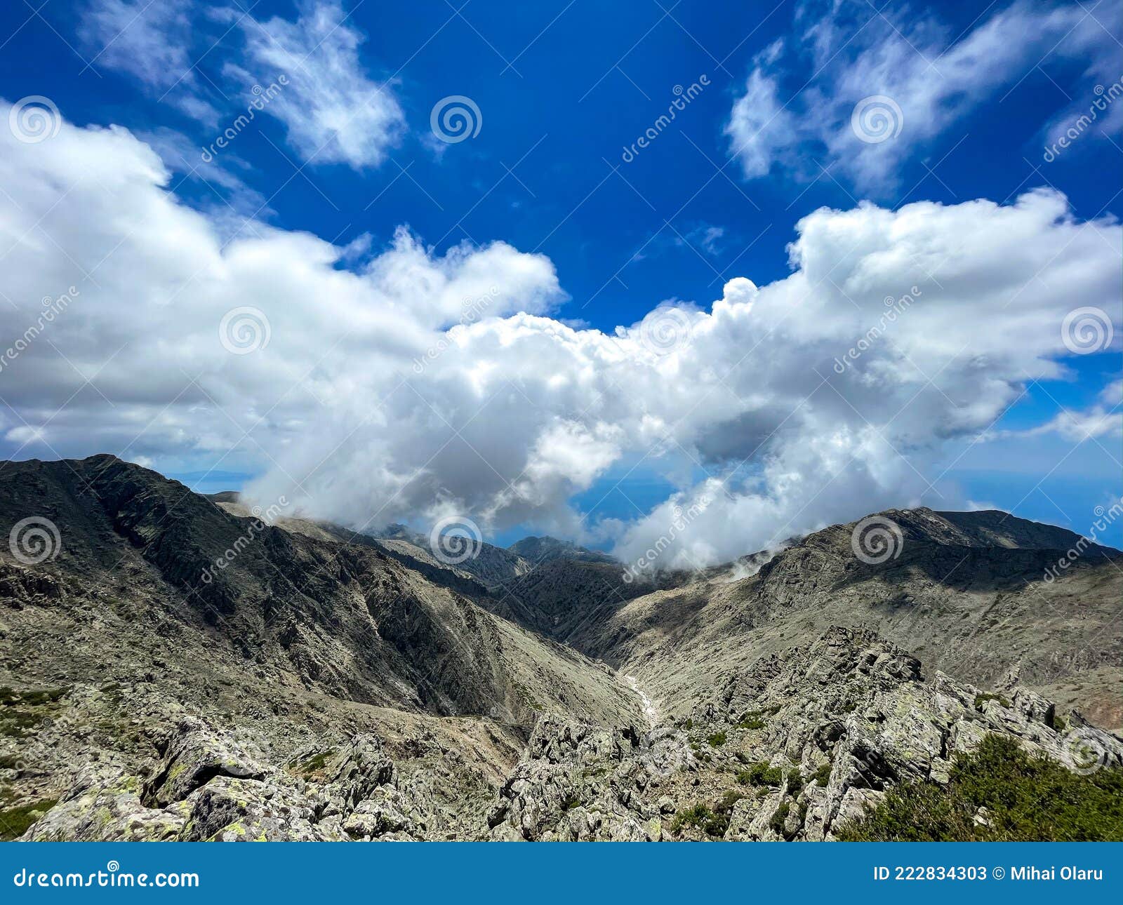 The View from Fengari Peak in Samothrace Stock Image - Image of ...
