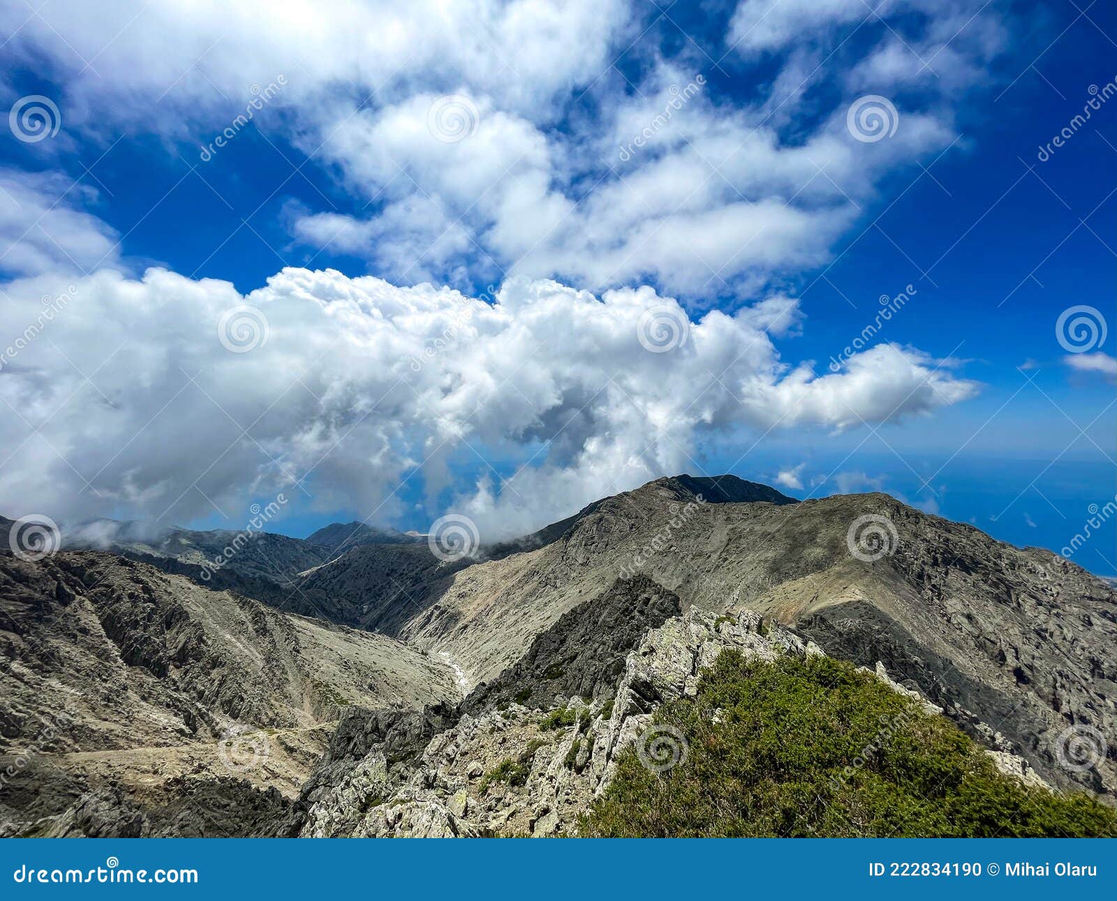 The View from Fengari Peak in Samothrace Stock Photo - Image of rock ...