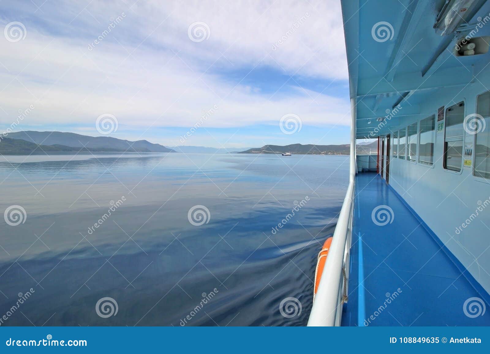 View from ferry boat stock image. Image of drive, blue - 108849635