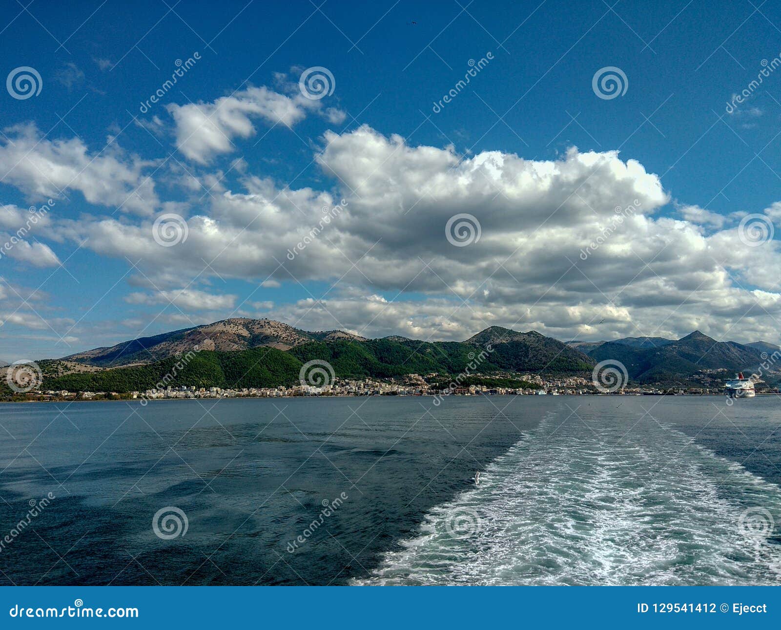 View from the ferry stock photo. Image of ferry, view - 129541412
