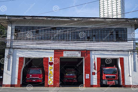 View of Fire Fighting Station in Manila Editorial Stock Image - Image ...