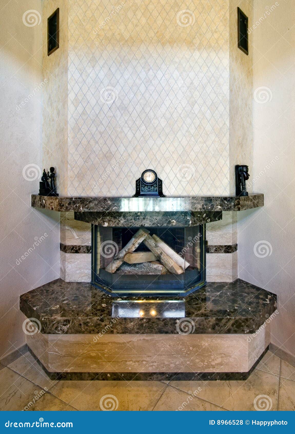 View of fireplace stock photo. Image of house, luxury - 8966528