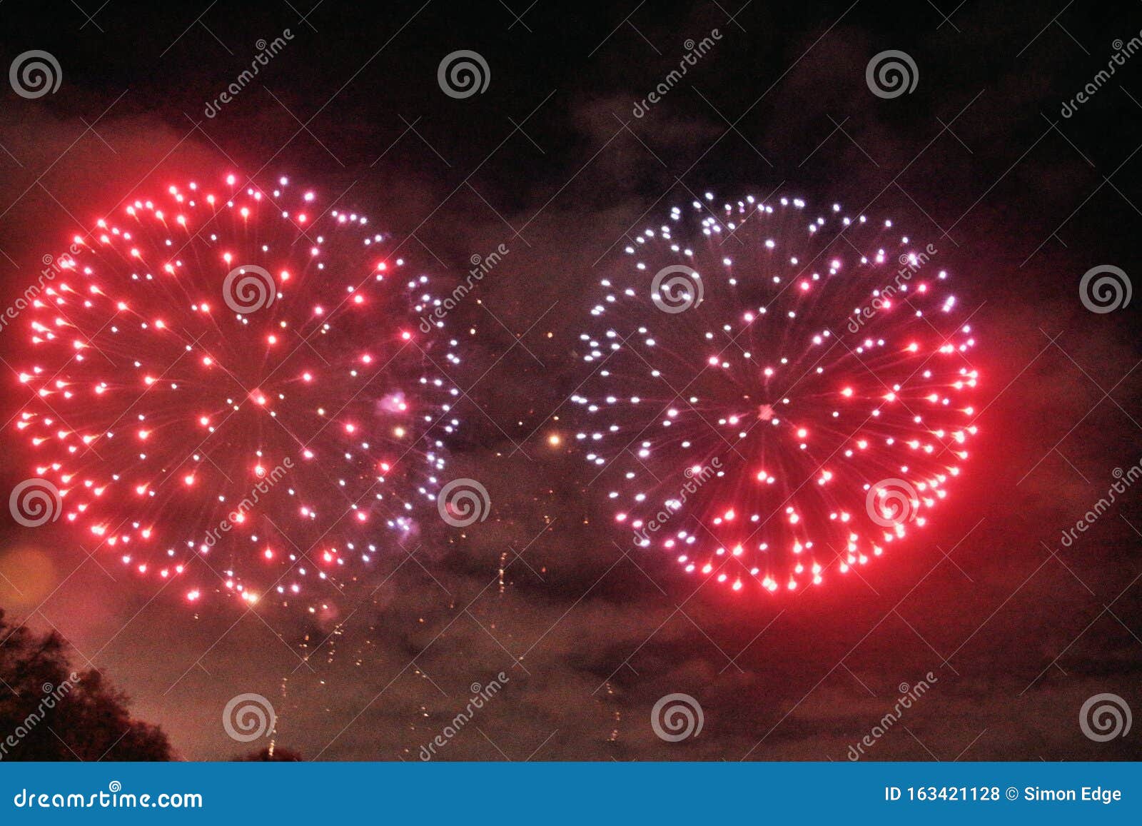 A View of a Fireworks Display Stock Photo - Image of fireworks, london ...