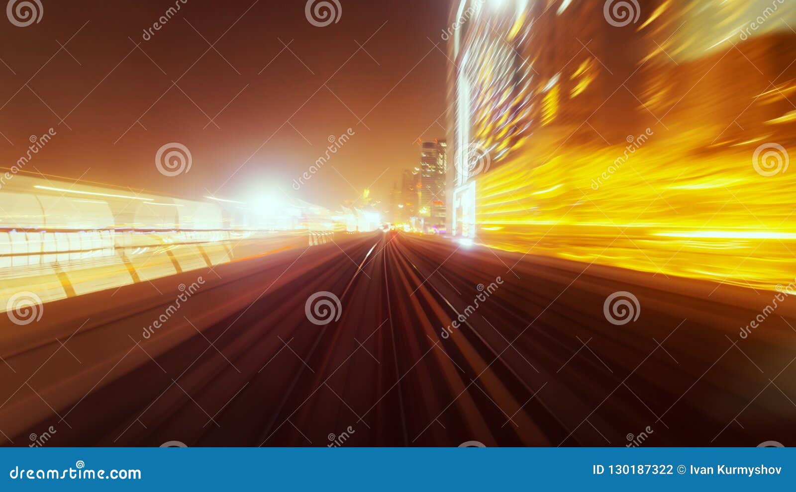 Speed Motion Blur Abstract Background at Night Stock Photo - Image of ...