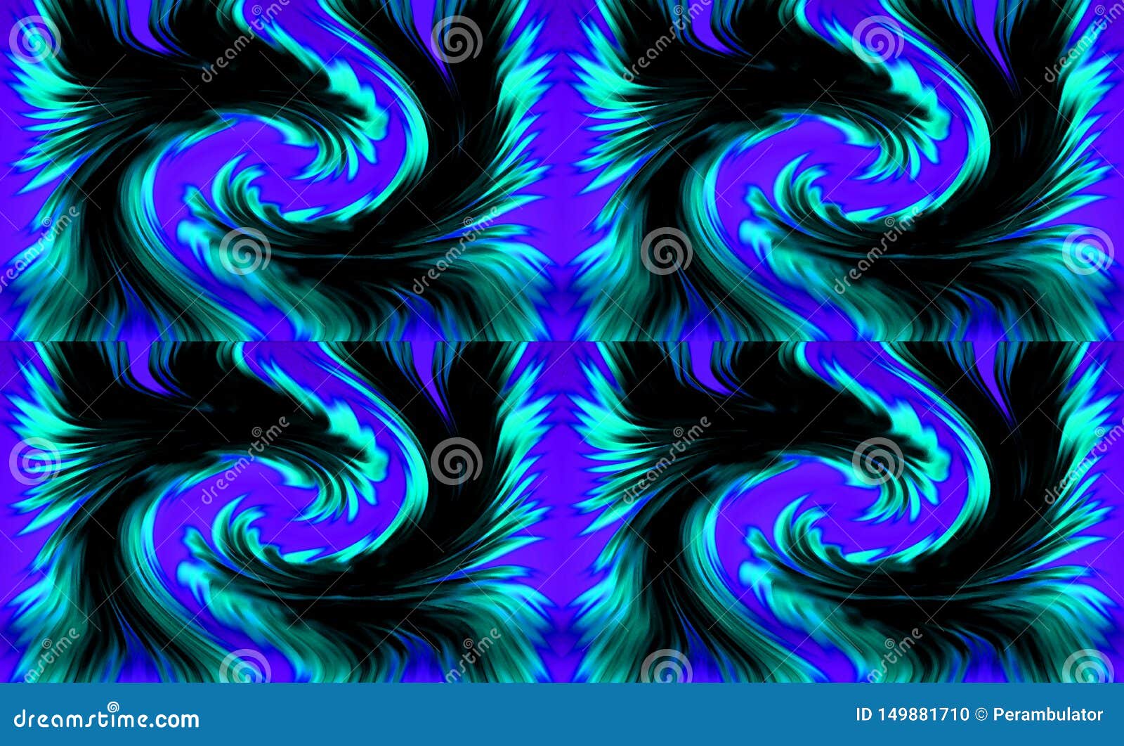 TURQUOISE and BLACK FLAME PATTERN on PURPLE BACKGROUND Stock Photo ...