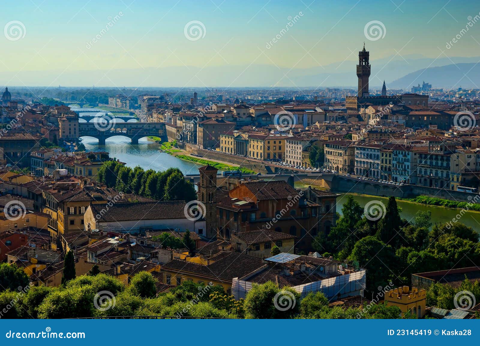 View of Florence stock image. Image of aire, border, dramatic - 23145419
