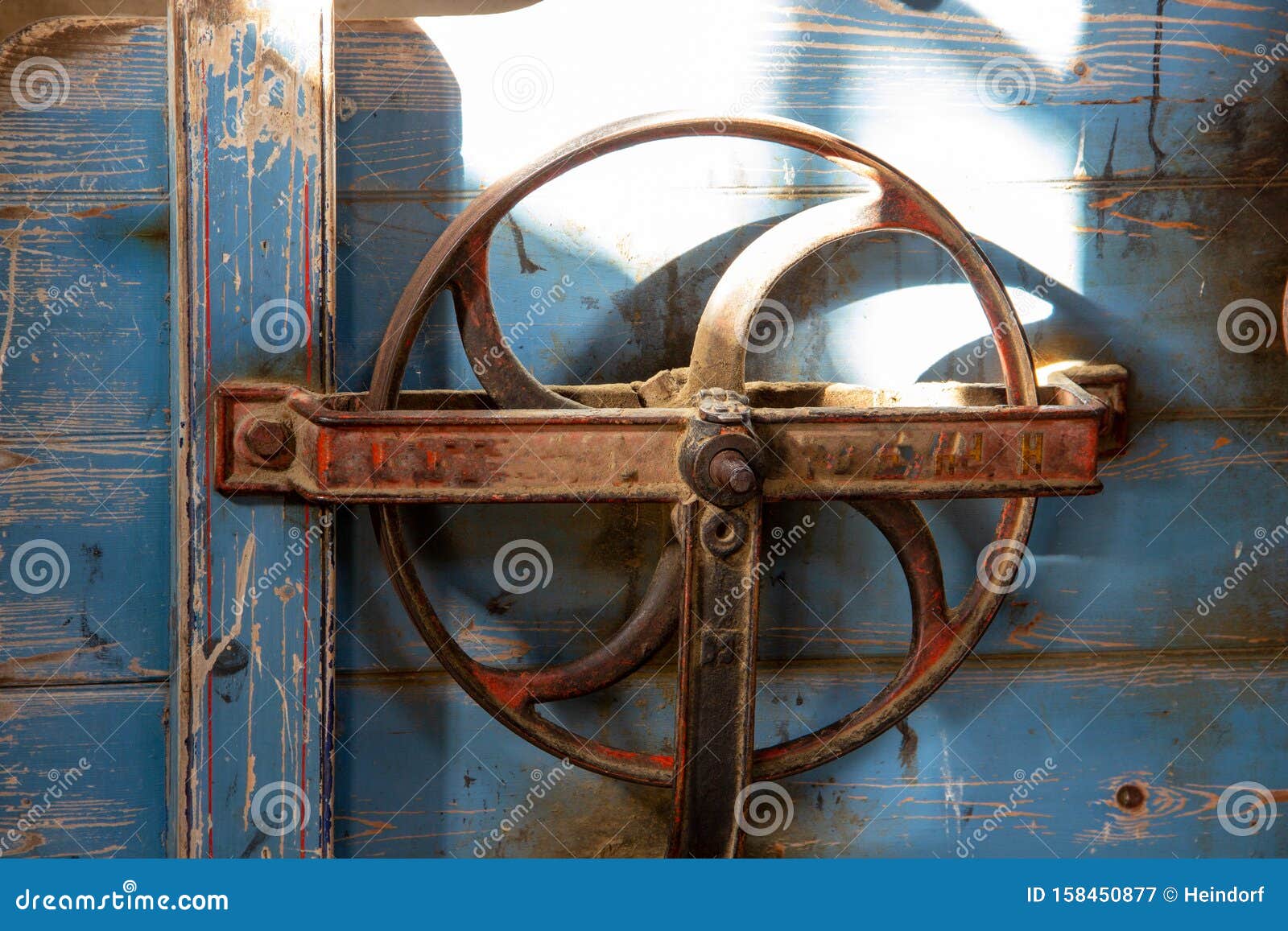 A Flywheel of a Historic Mill Stock Image - Image of wheel, flywheel ...
