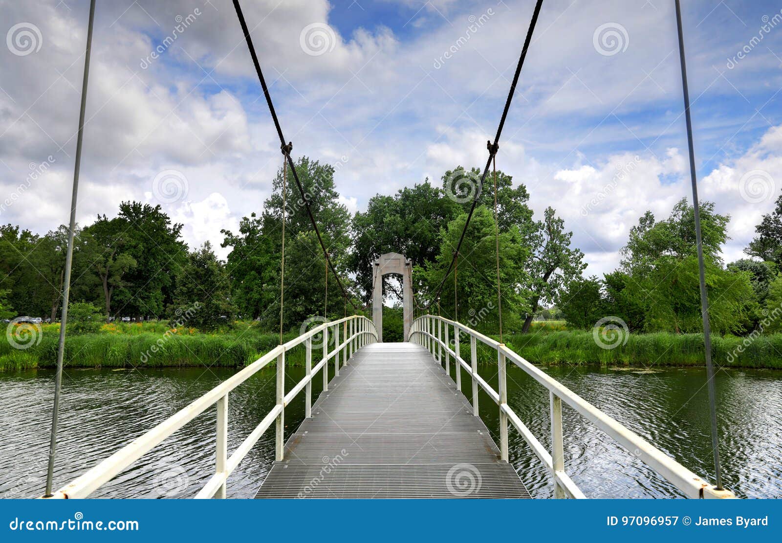 Forest Park in St. Louis, Missouri Stock Image - Image of flag ...