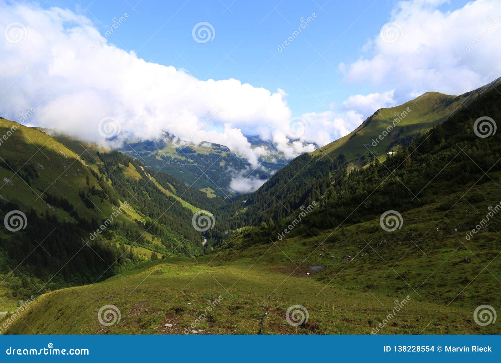 View on Valley stock photo. Image of forest, austria - 138228554