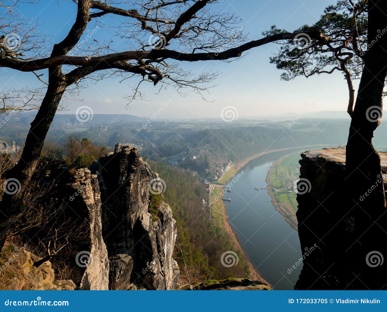 View Form Bastei at Elbe in Saxon Switzerland Stock Image - Image of ...