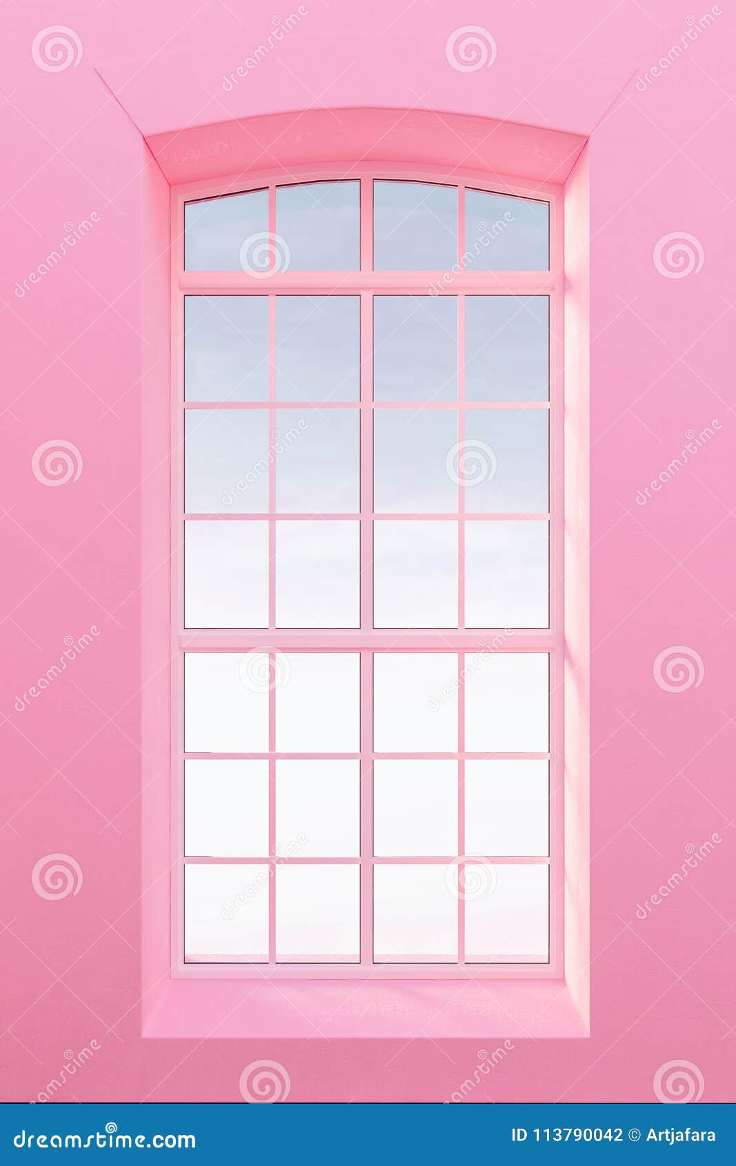 View Form Window, Pastel Pearl Pink Walls Stock Photo - Image of luxury ...