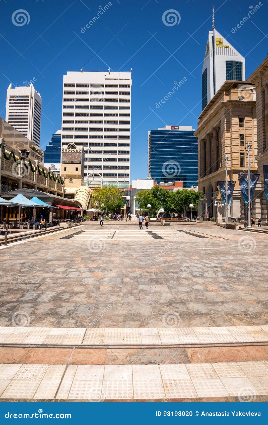 A View of Forrest Place Square in Perth City Editorial Image - Image of ...