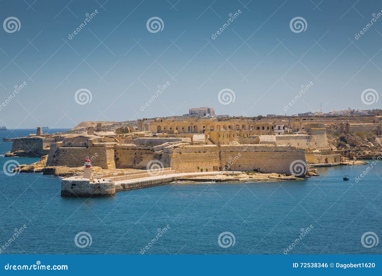 View of Fort Ricasoli stock photo. Image of european - 72538346