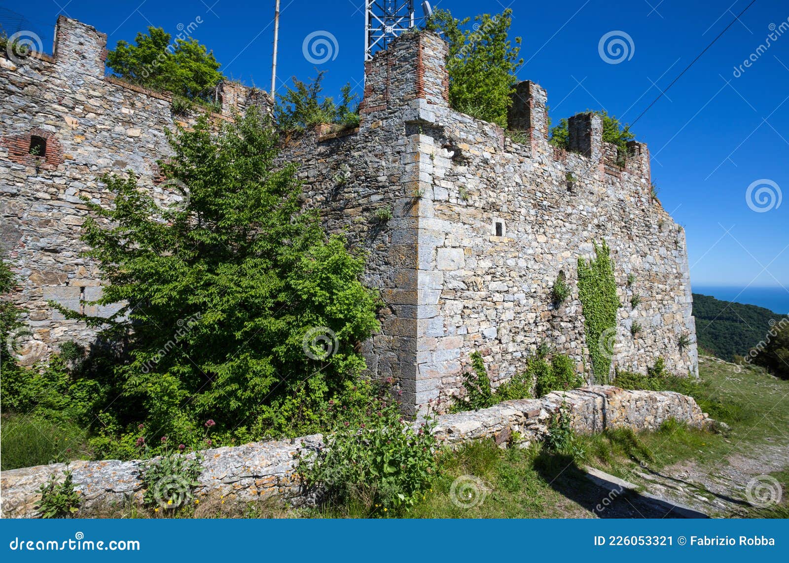 View of Fort Richelieu in Genoa, Italy Stock Image - Image of ...