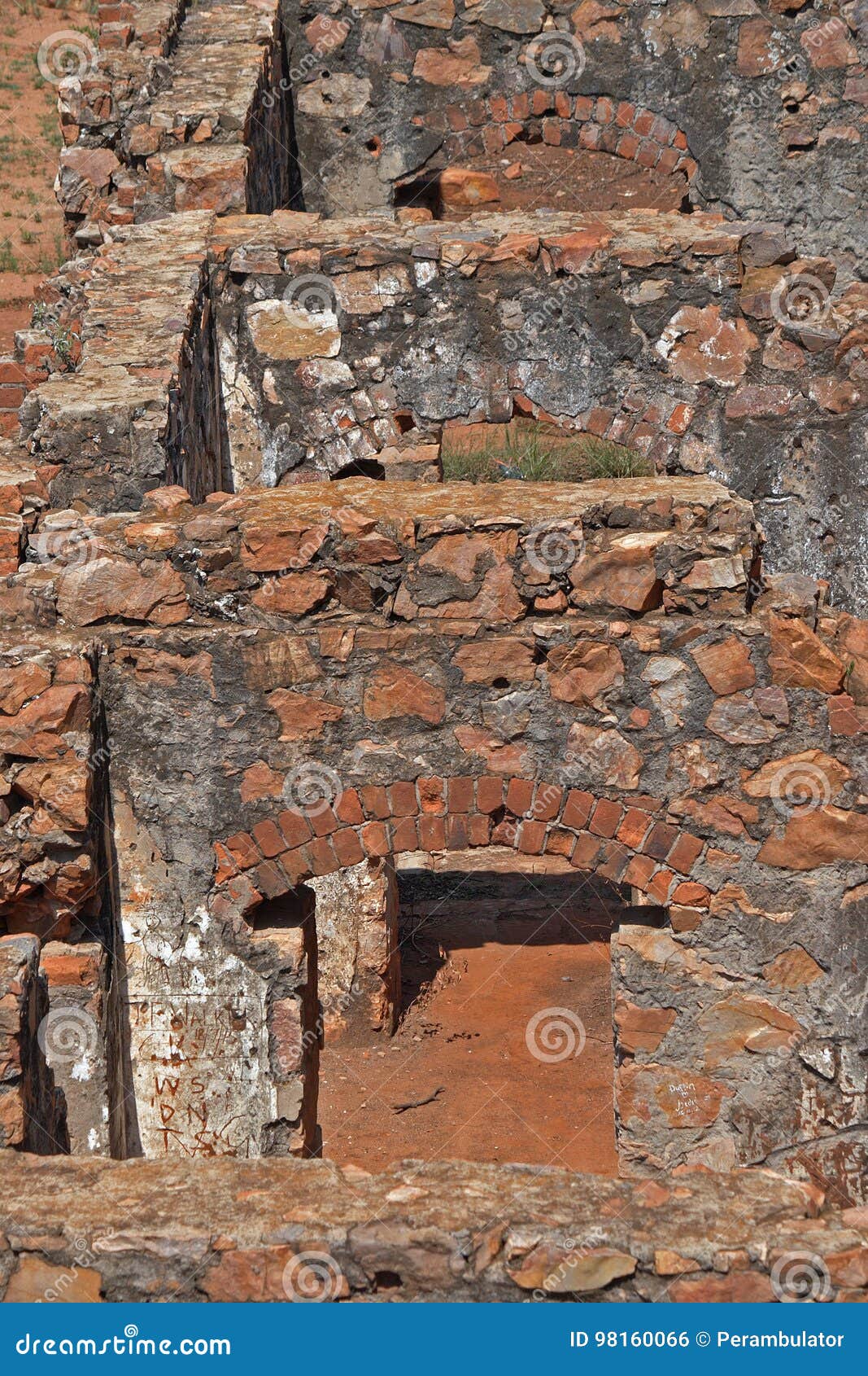 VIEW of FORT RUINS from ABOVE Stock Photo - Image of hewn, nature: 98160066