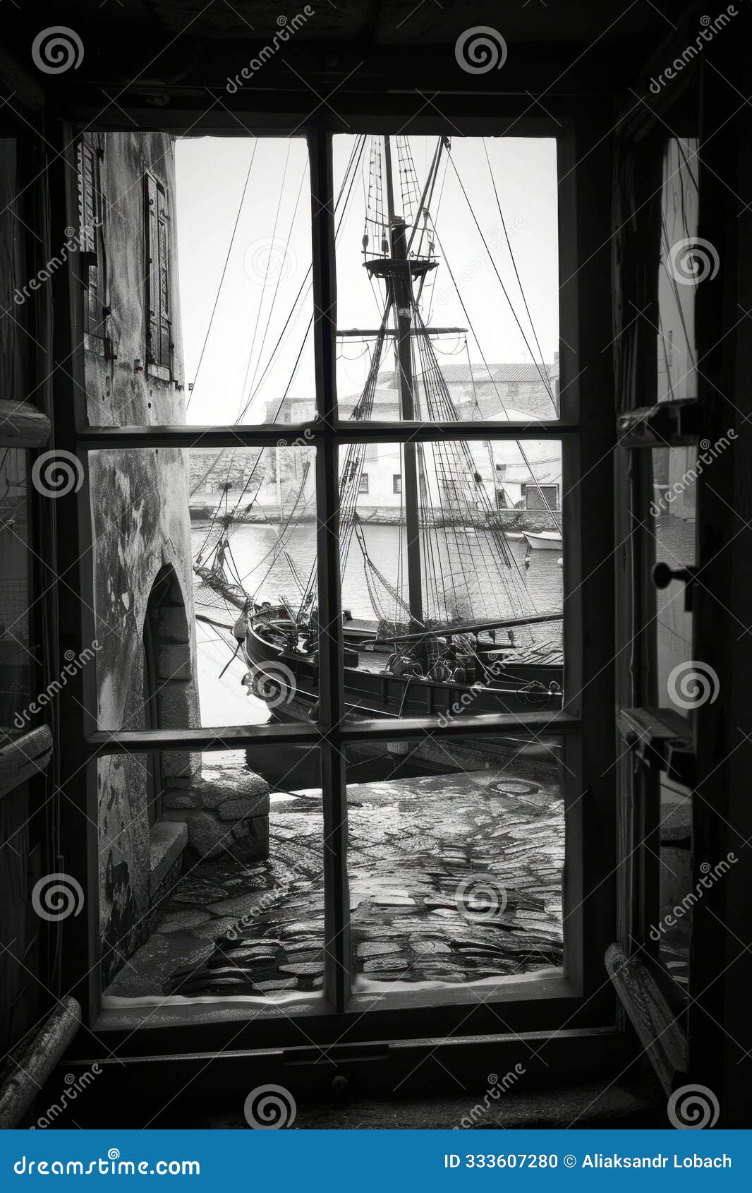 The View from the Fort S Window of the Ancient Ships and the Ocean ...