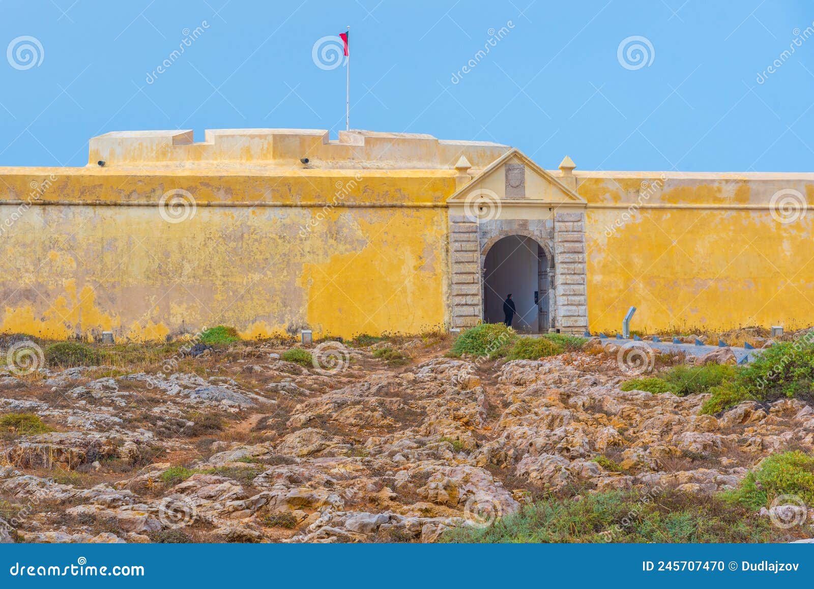 View of the Fort in Sagres, Portugal Stock Photo - Image of outdoor ...