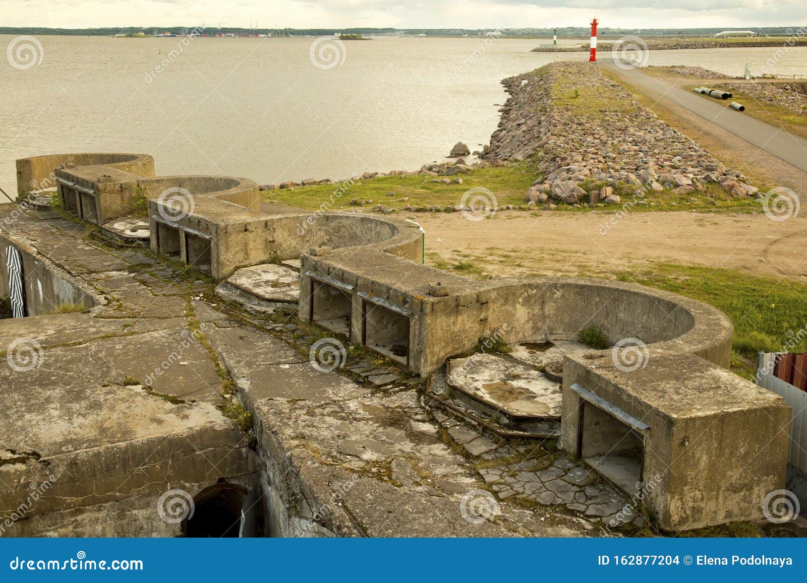 View of the Fortifications of Fort `Constantine` in Kronstadt ...