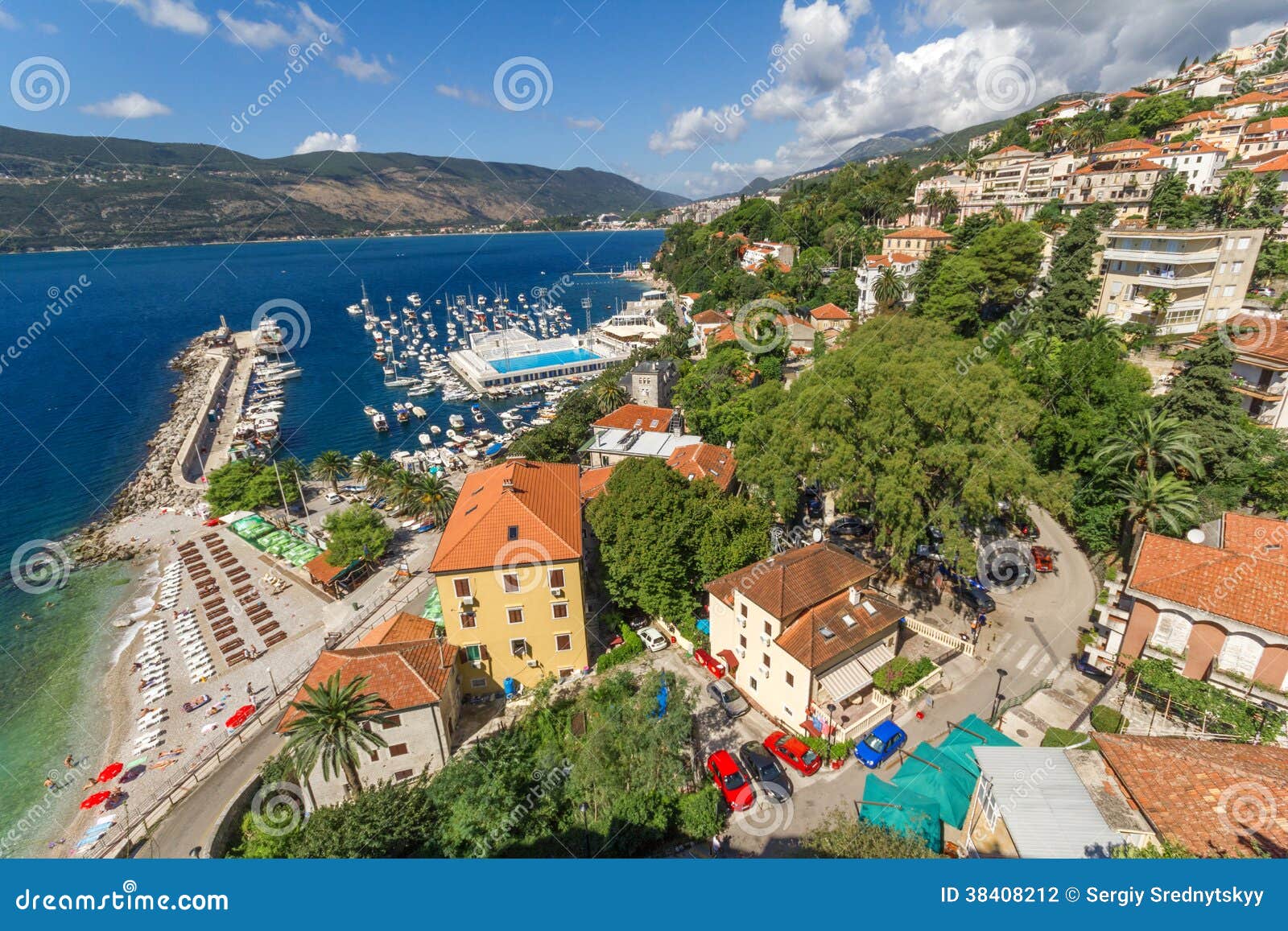 View from the Fortress Forte Mare Herceg Novi Stock Photo - Image of ...